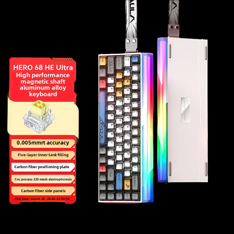 Aula HERO68 Magnetic Hall Effect Rapid Trigger Keyboard 65% – TypeHero